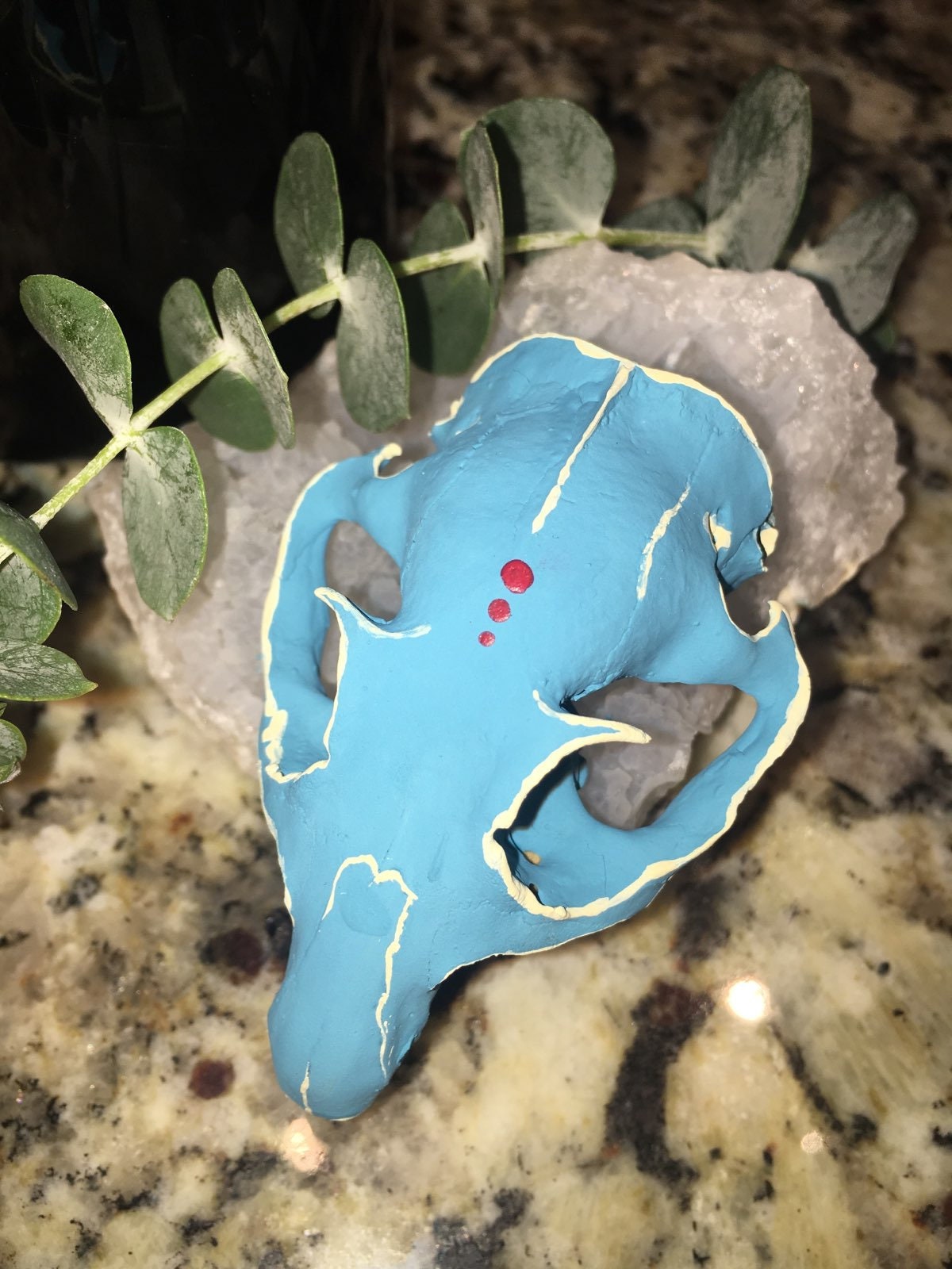 Mystical Hand-painted Prairie Dog Skulls Hanging Unique - Etsy