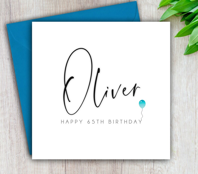 Birthday Card Happy Birthday Age Card for Him Man Boy - Etsy UK