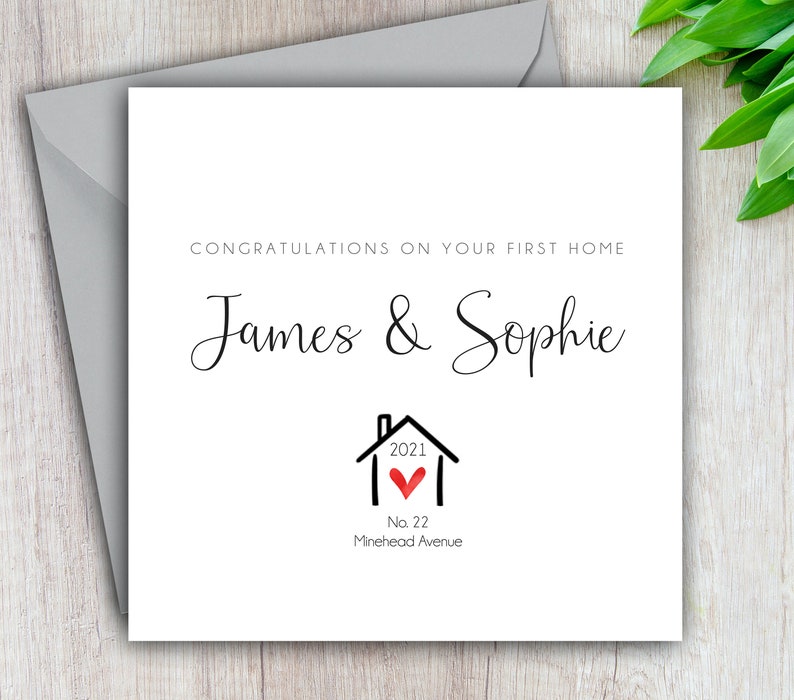 First Home Card Congratulations First Home Personalised New - Etsy UK