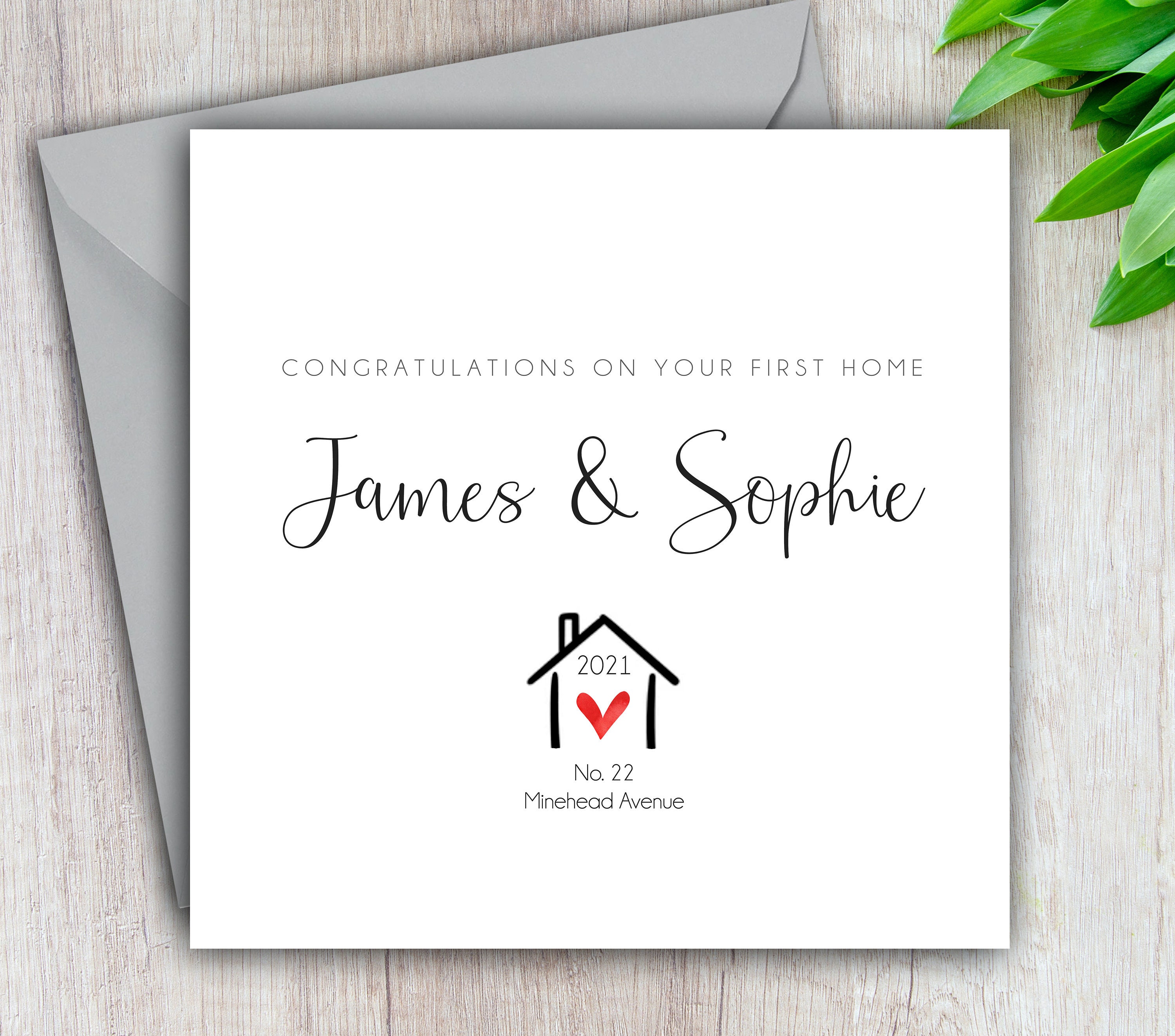 First Home Card Congratulations First Home Personalised New | Etsy