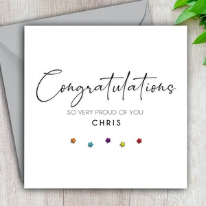 Congratulations Card, so Very Proud of You, Well Done, New Job, Passing ...