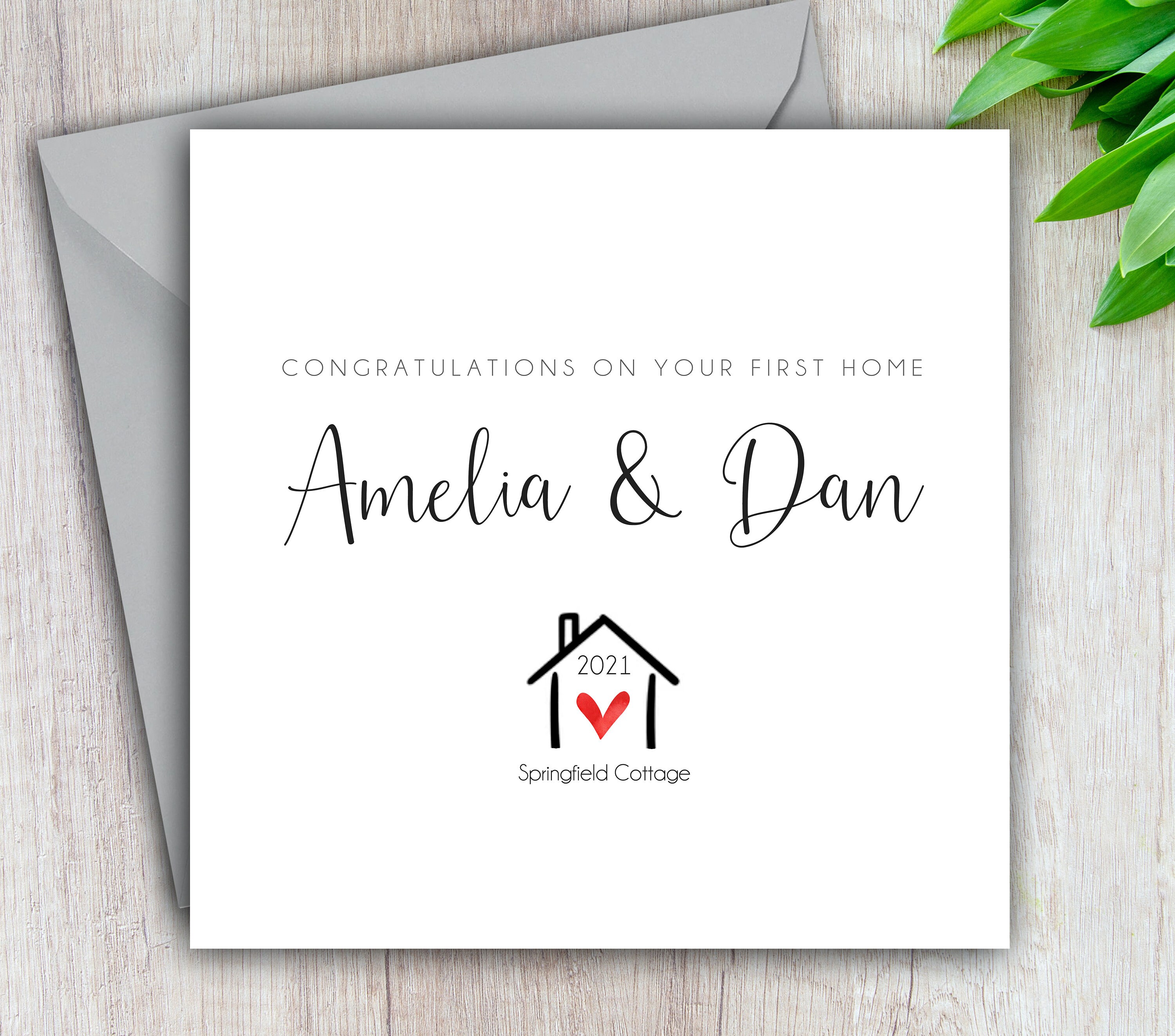 First Home Card Congratulations First Home Personalised New - Etsy UK
