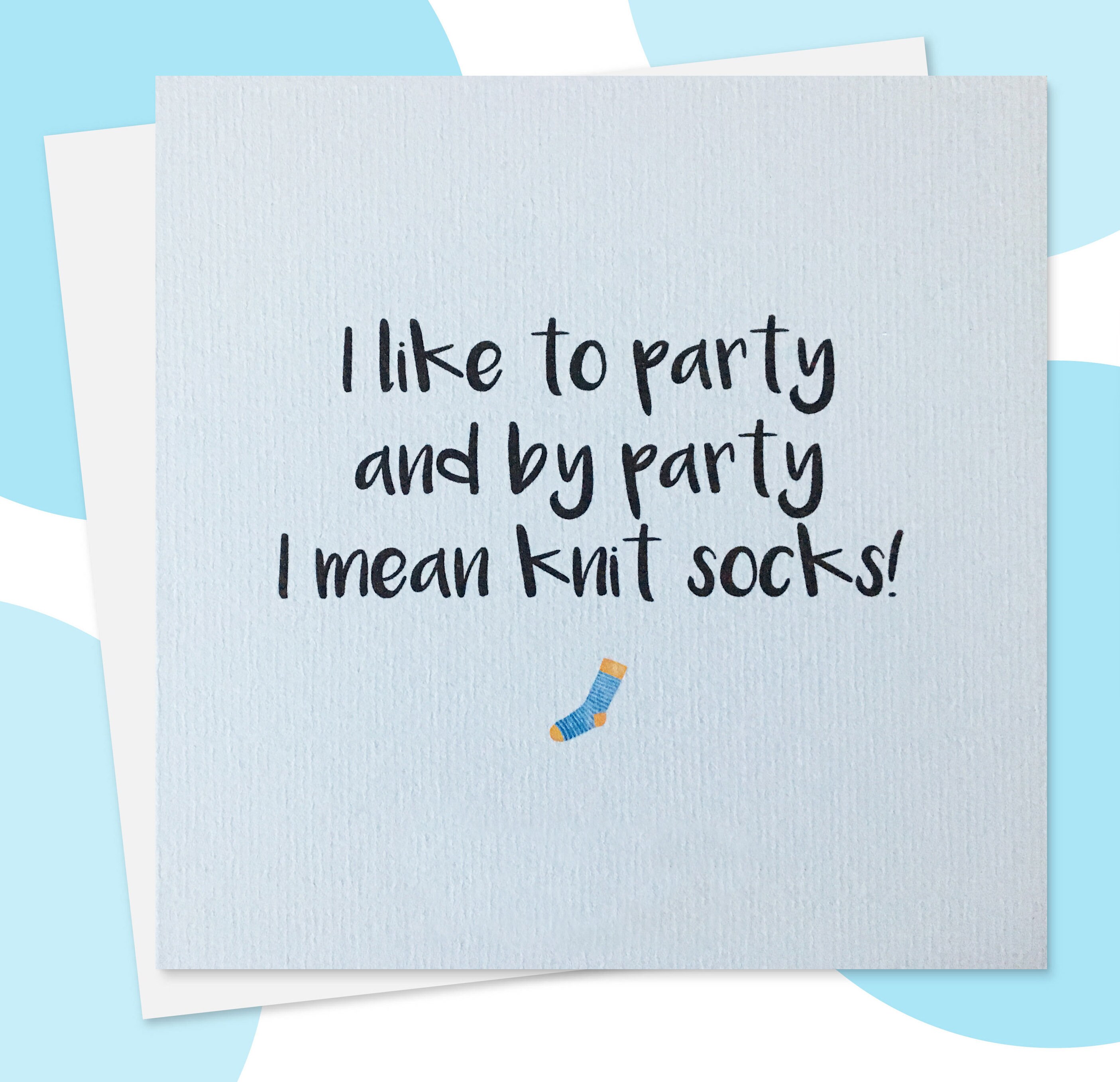 Funny Birthday Card for Sock Knitters Knitting Socks Greeting - Etsy