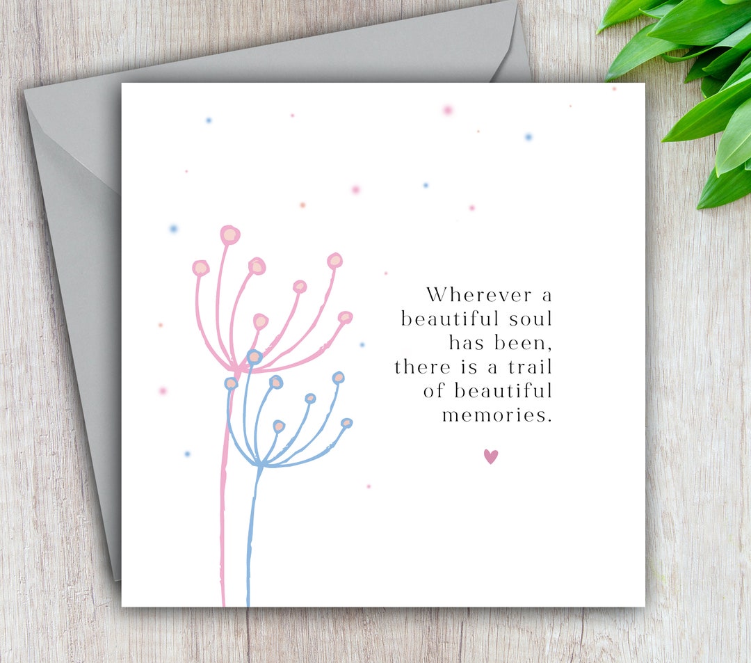 Thinking of You Card for Friend, Sympathy Card, Friend Bereavement Card ...