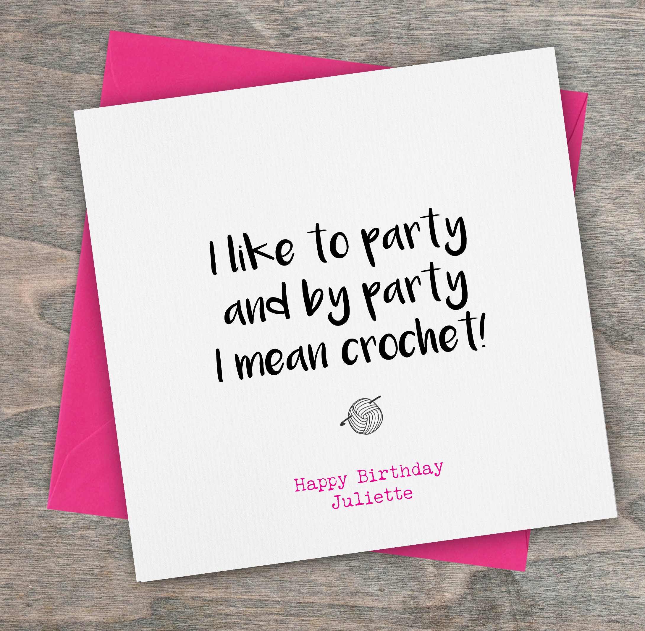 Crochet Birthday Funny