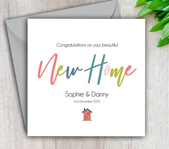 Paper Moving Cards Greeting Cards Congratulations on your new home ...