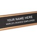World's Okayest Employee Award, Funny Desk Name Plate, Gift for ...