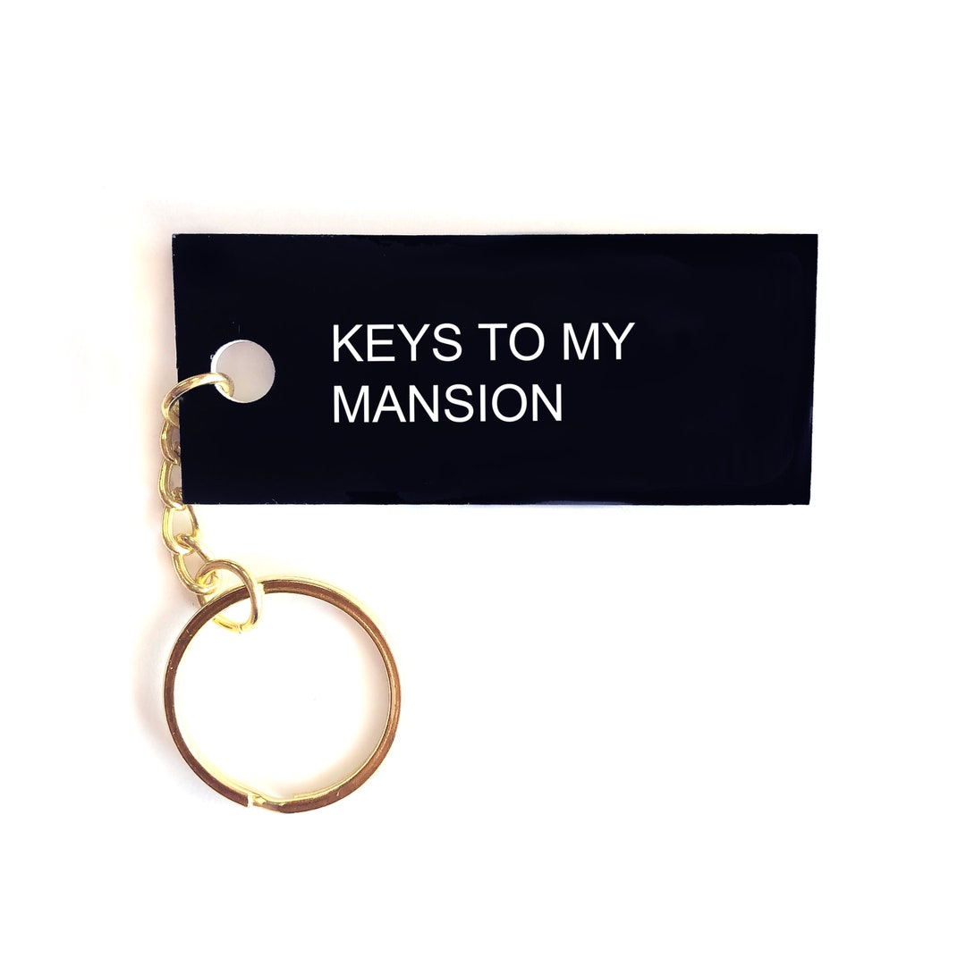 Mansion Keychain, Funny Keychain, Apartment Gift, Homeowner Gift ...
