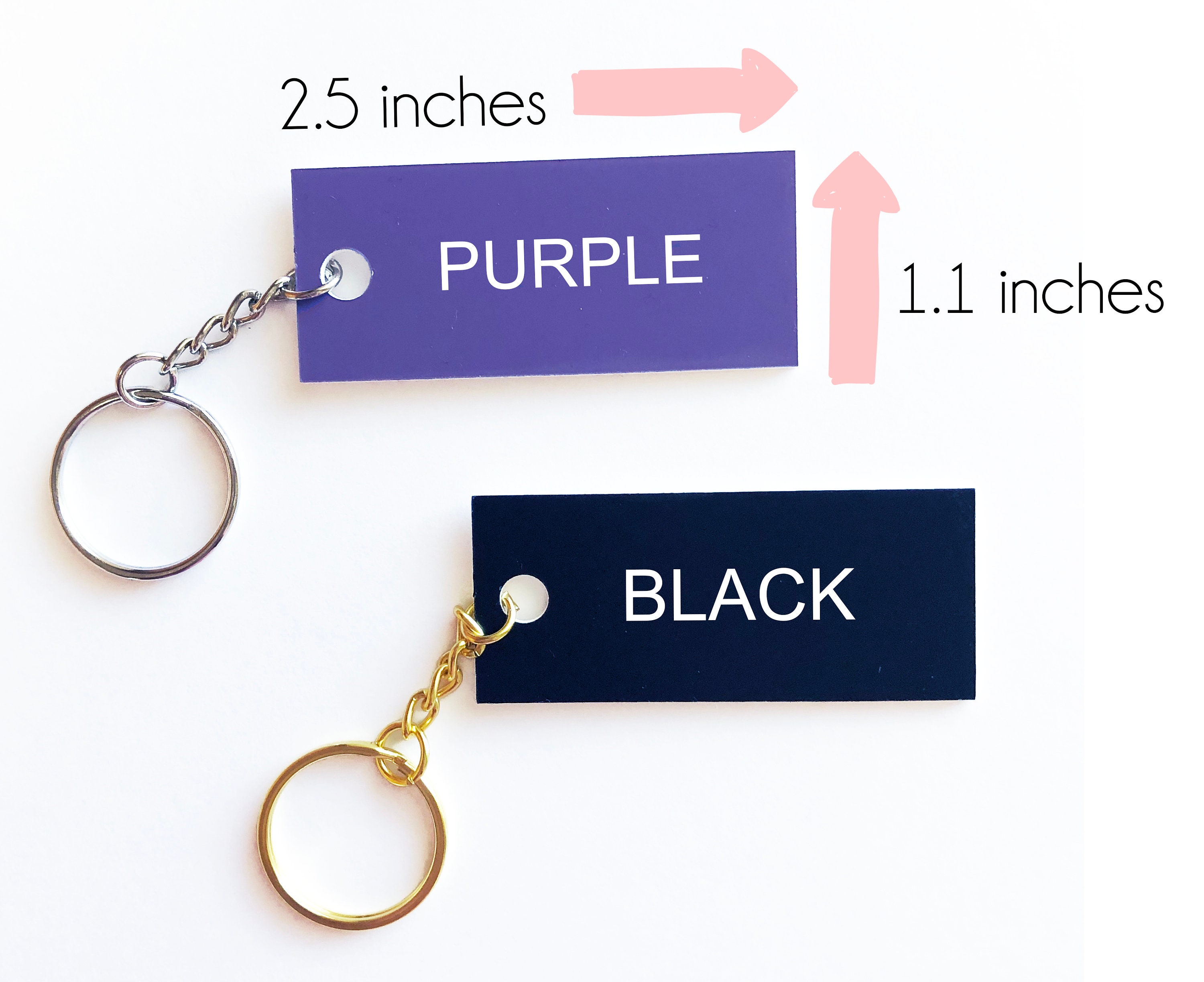 Custom Text Key Chains Personalized Key Chains Funny Key | Etsy