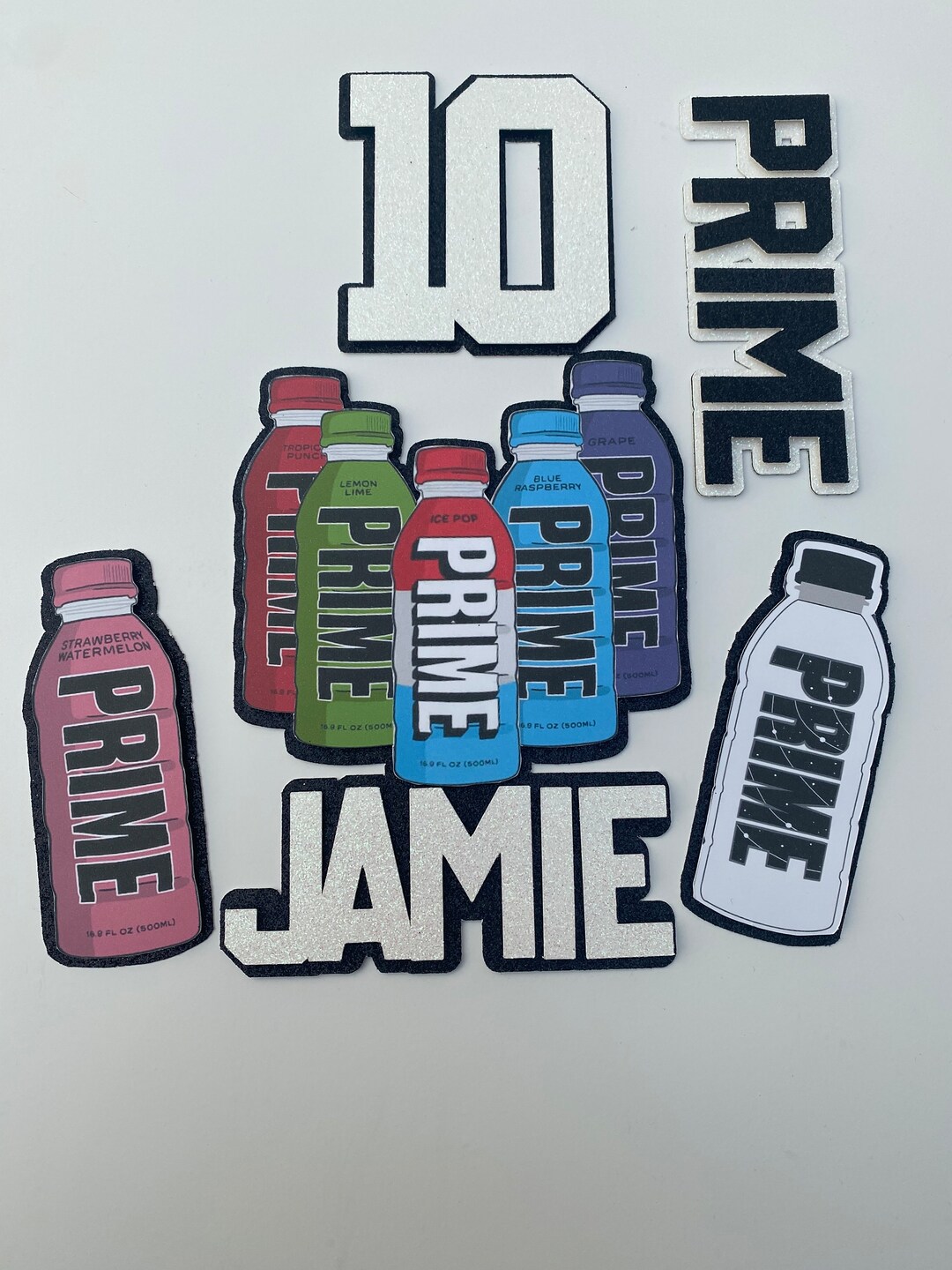 Personalised Prime Themed 3D Cake Topper | Prime Theme Cake Topper ...