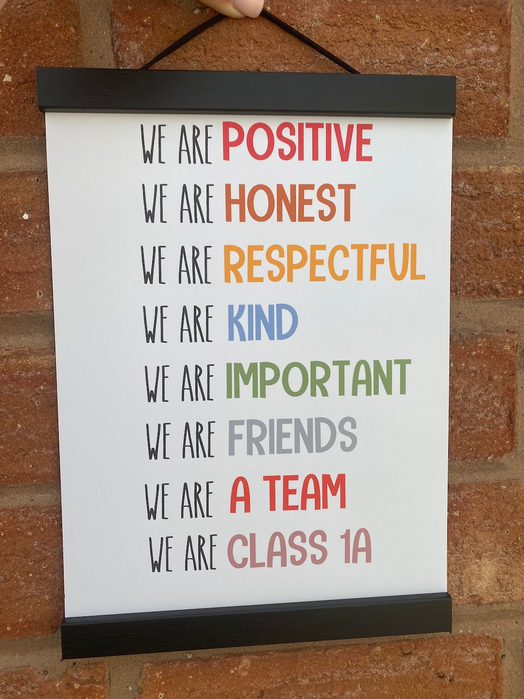 We Are Personalised Classroom Print // Classroom Wall Art, Classroom ...