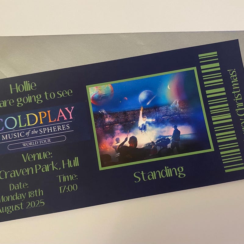 Coldplay - Etsy UK