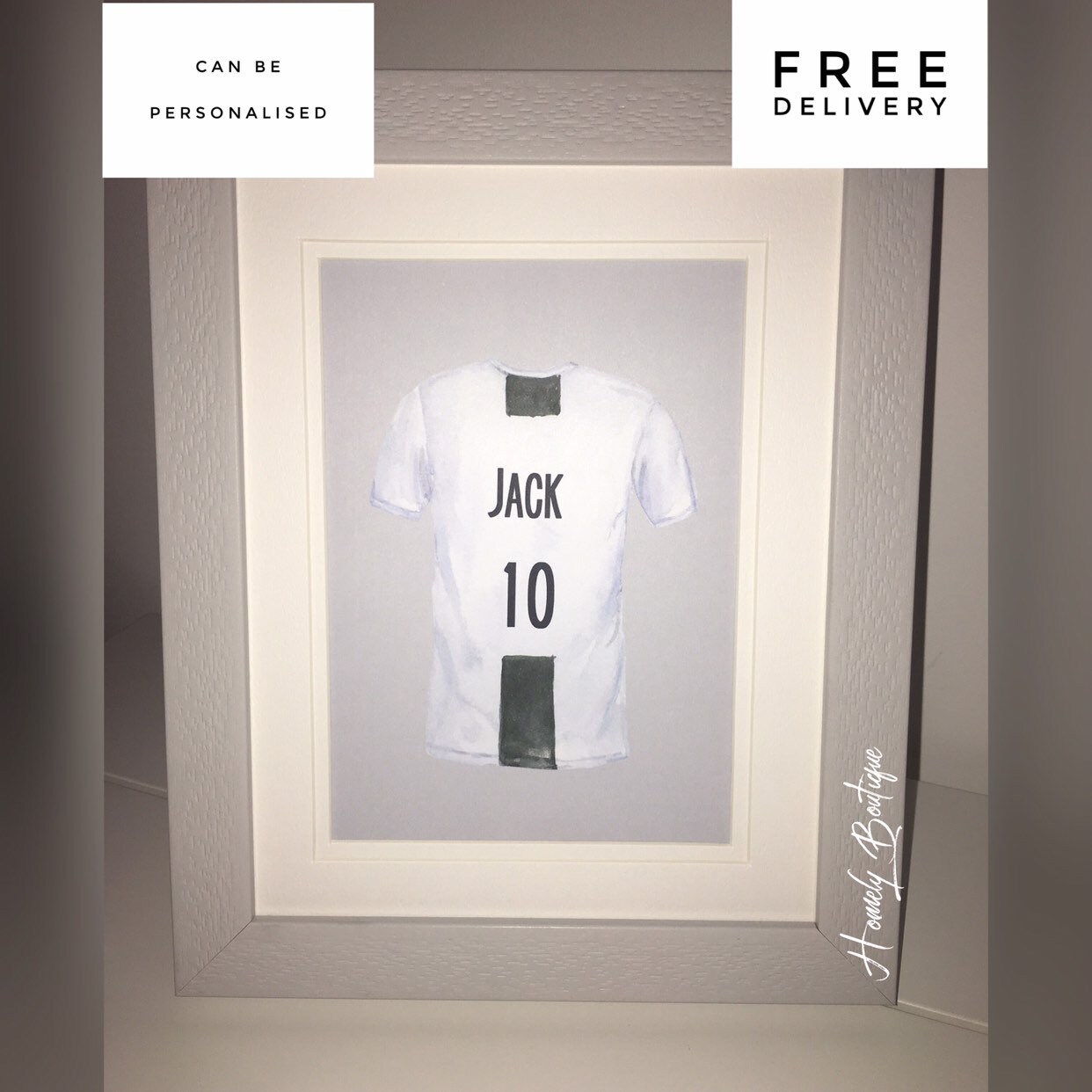 Personalised Football Shirt Print // Football Prints, Football Decor ...