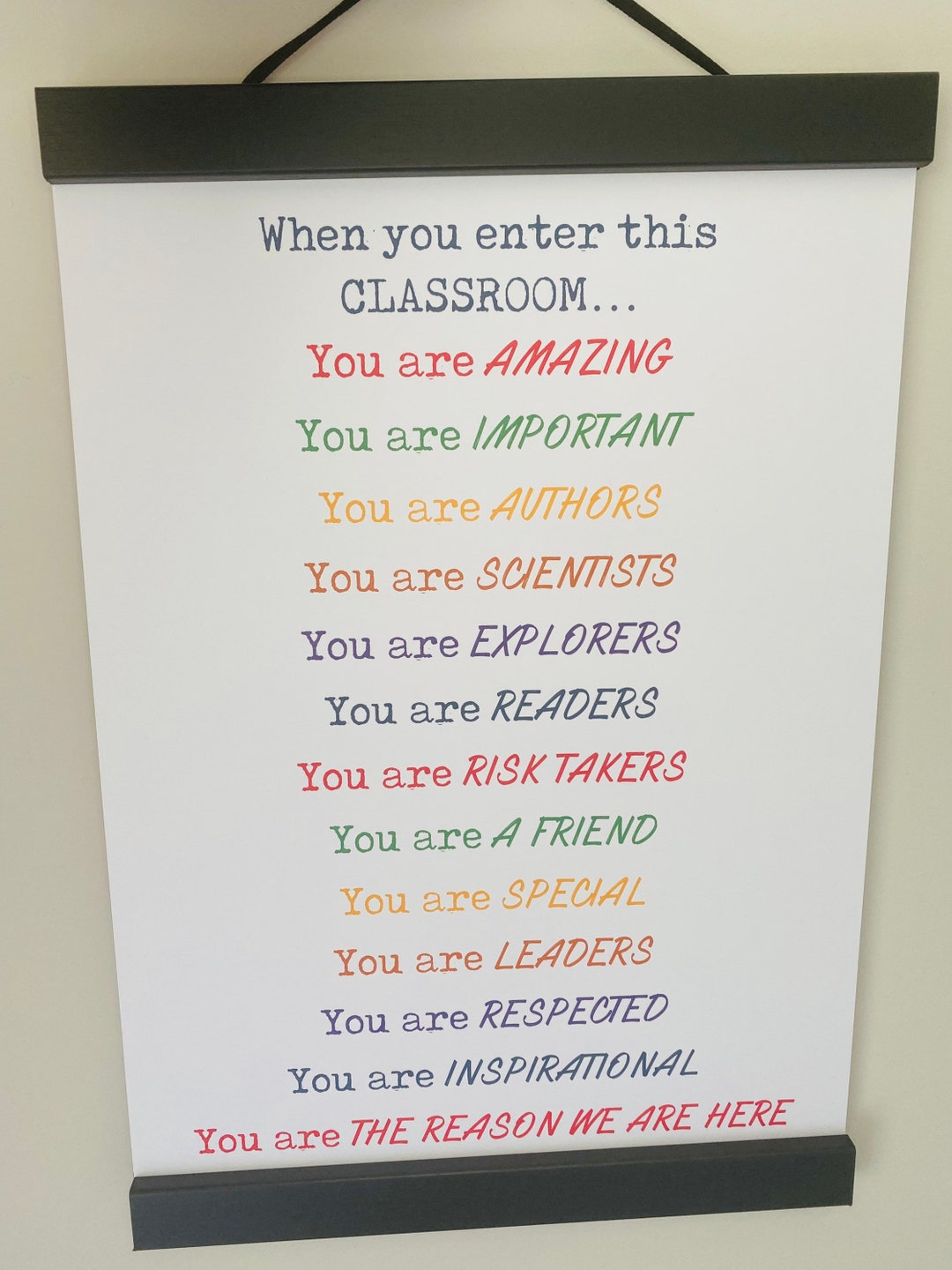 When You Enter This Classroom Print //classroom Decor, Gifts for ...