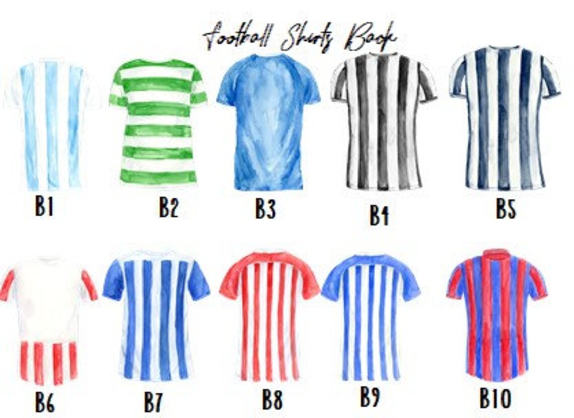 Personalised Football Shirt Print // Football Prints, Football Decor ...