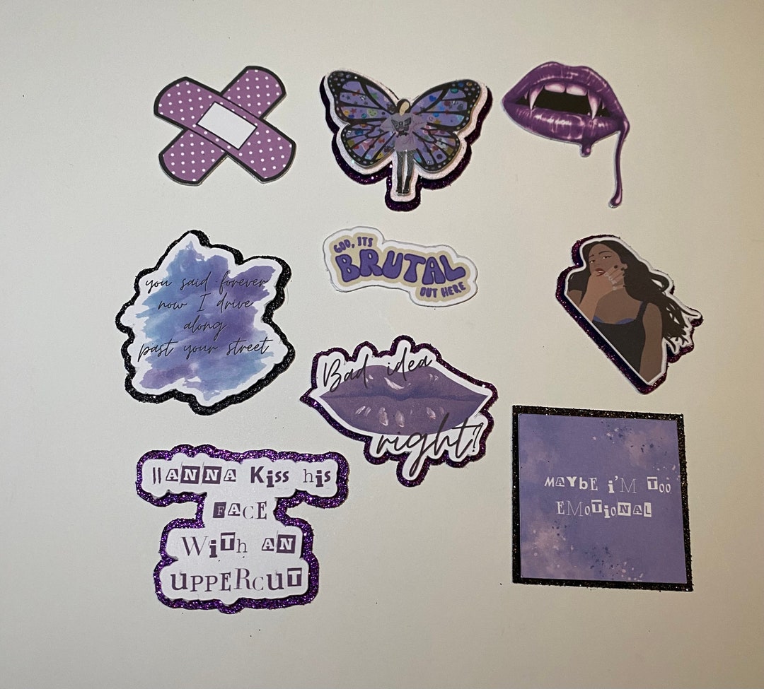 Set of 9 3D Olivia Rodrigo Themed Cupcake Toppers | Olivia Rodrigo Cake ...