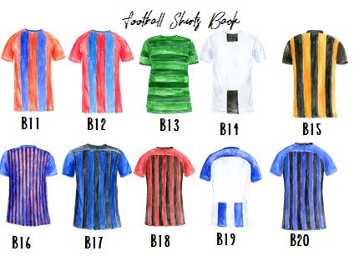 Personalised Football Shirt Print // Football Prints, Football Decor ...