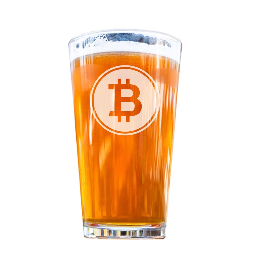 Bitcoin-engraved Whiskey and Pint Glasses | Crypto Enthusiast Gift ...