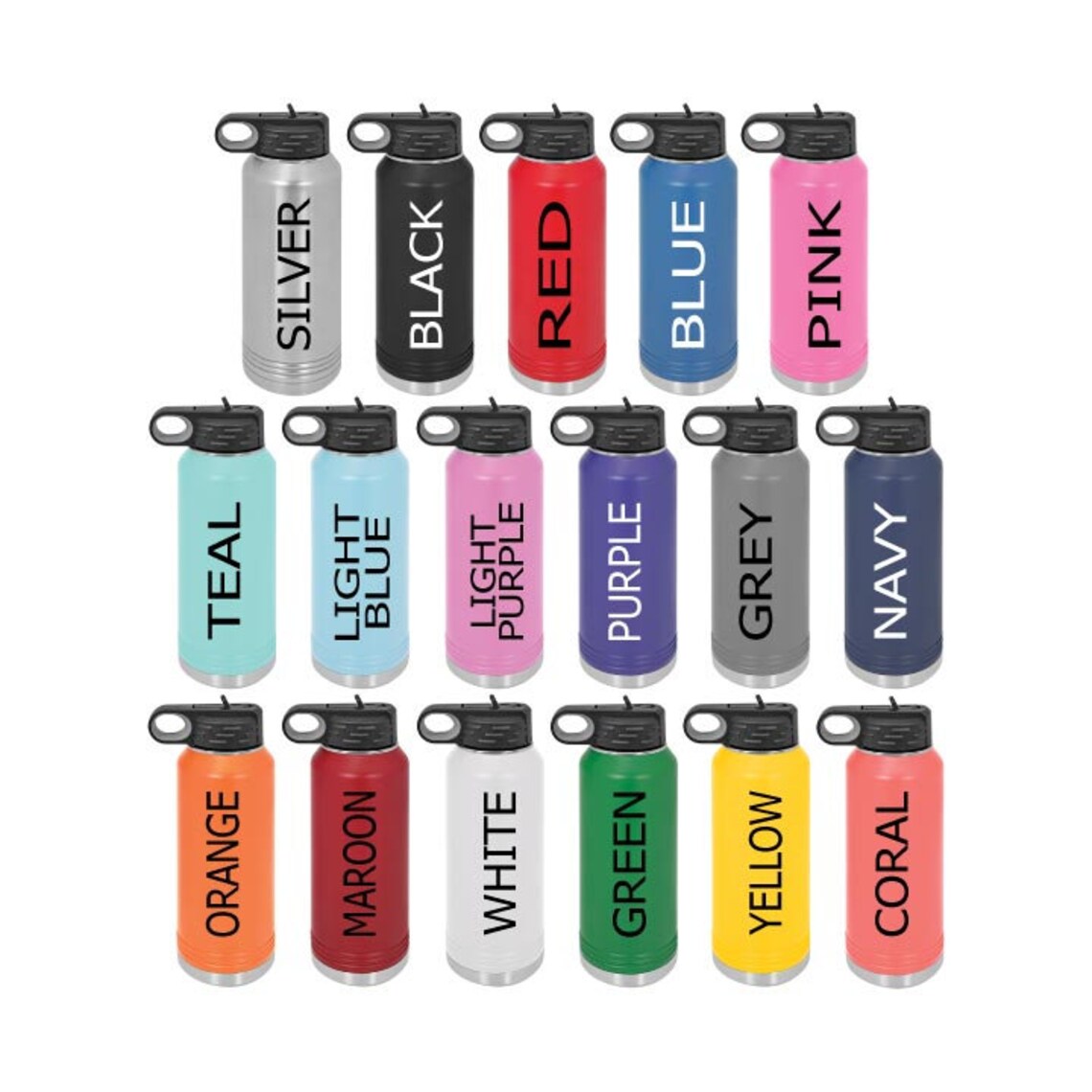 Bulk Water Bottle Custom Logo Team Water Bottle Business - Etsy