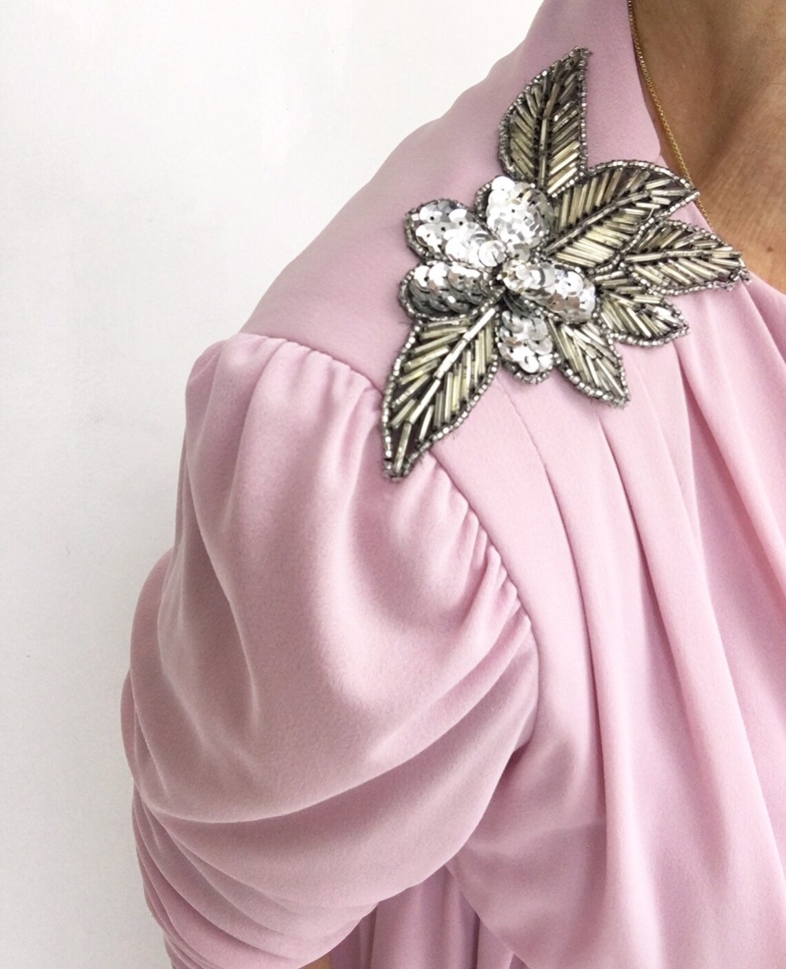 Vintage Dusty Rose Roman Toga Style Wrap Secretary Dress - Etsy