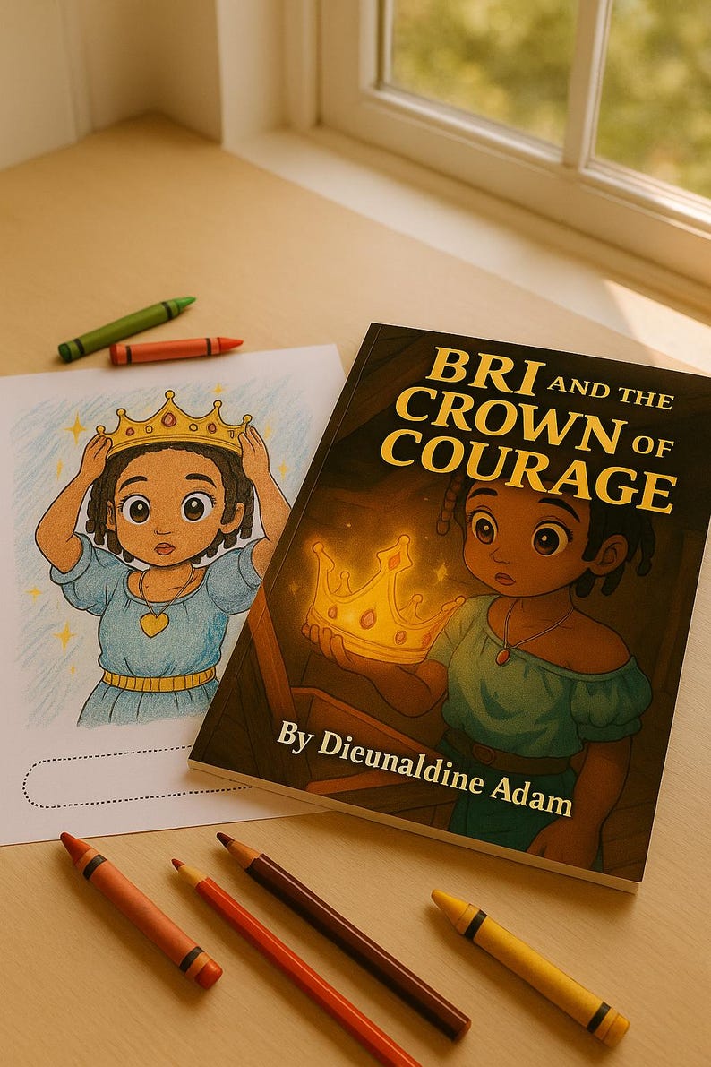 Bri and the Crown of Courage – Printable Coloring Book for Kids. - Etsy
