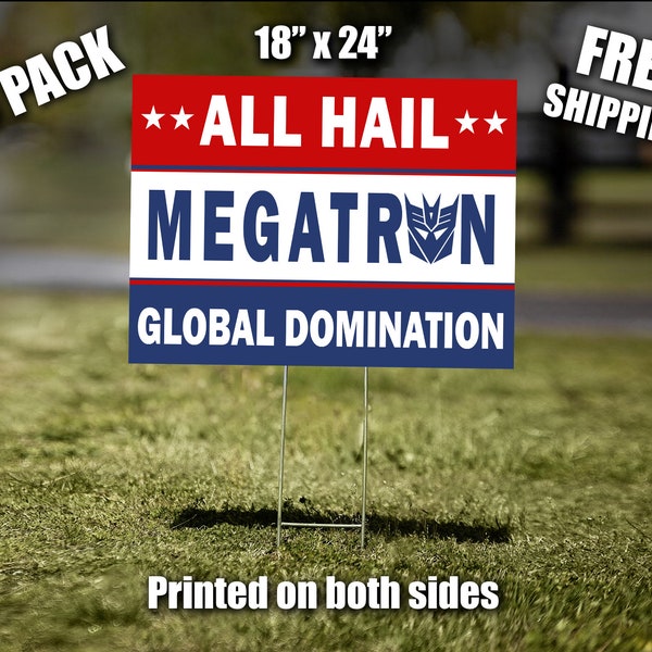Transformers Yard Signs - Etsy