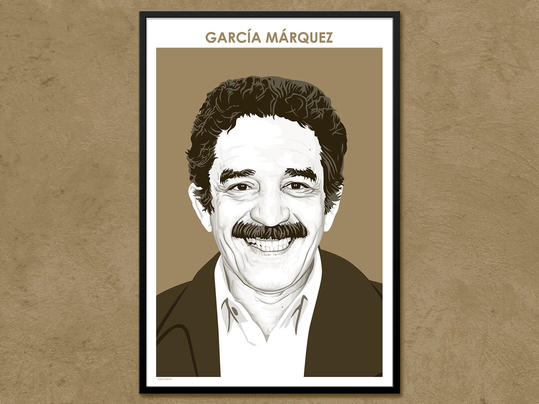 Gabriel García Márquez - Author Poster | Literary Poster | Writer Gift ...