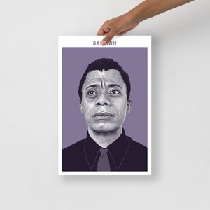 James Baldwin - Author Poster | Literary Poster | Writer Gift | Teacher ...