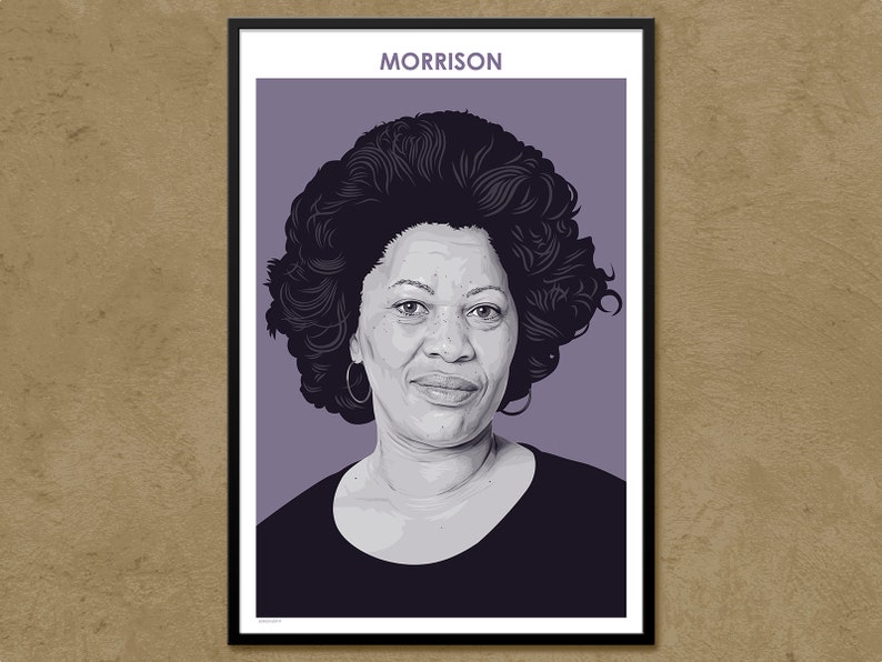 Toni Morrison Author Poster Literary Poster Writer Gift - Etsy