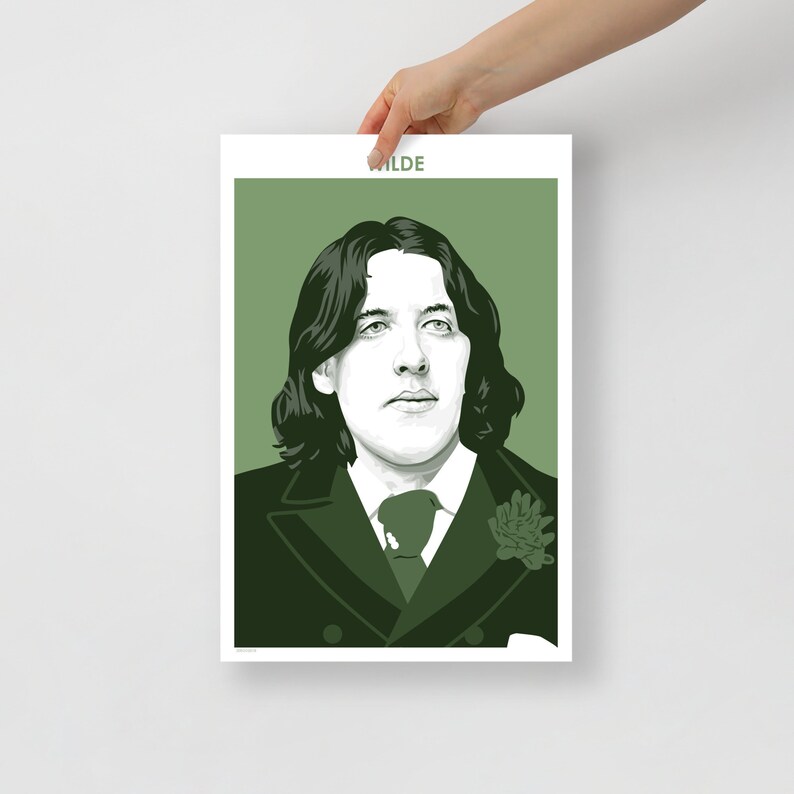 Oscar Wilde - Author Poster | Literary Poster | Writer Gift | Teacher ...
