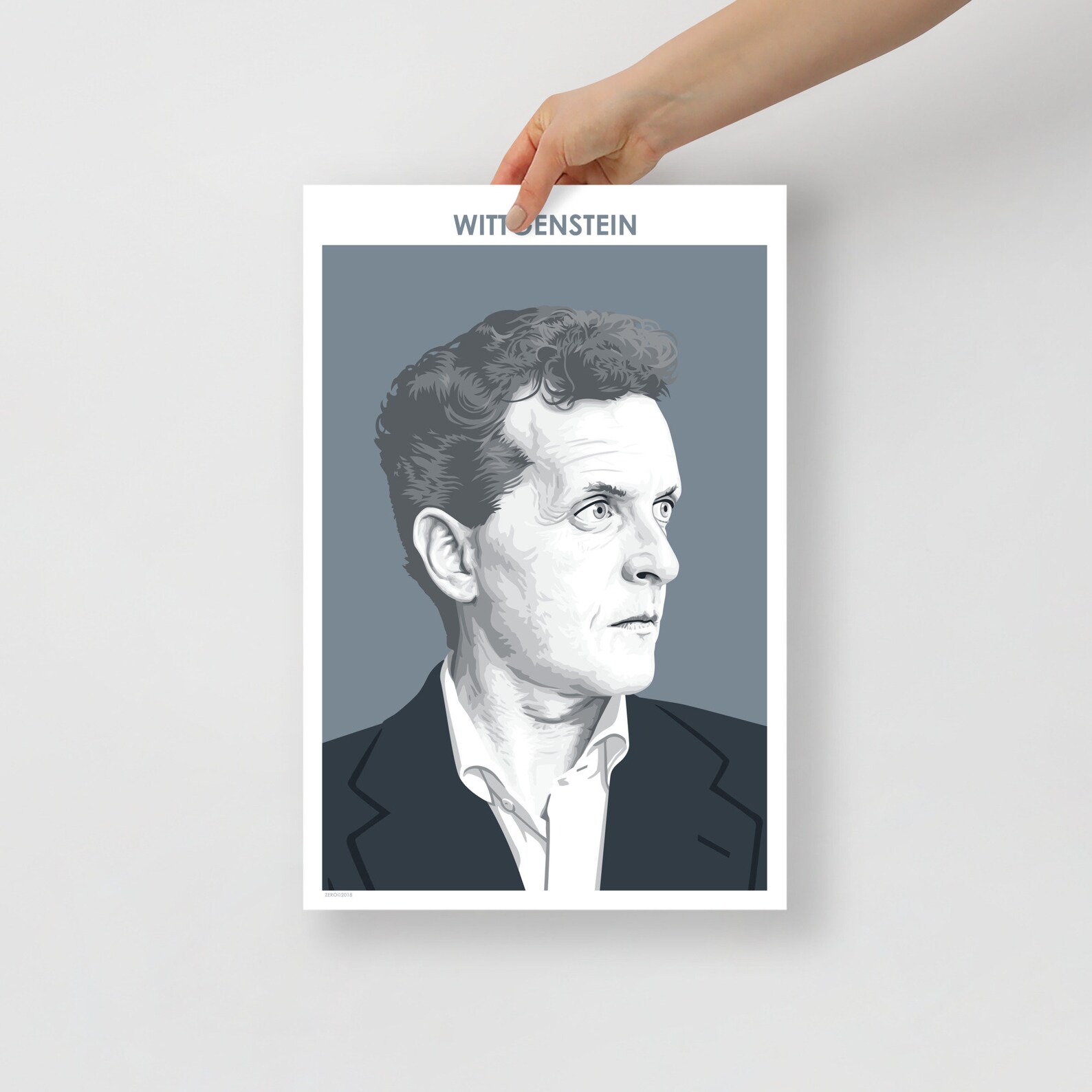 Ludwig Wittgenstein - Philosopher Poster | Author Poster | Teacher Gift ...