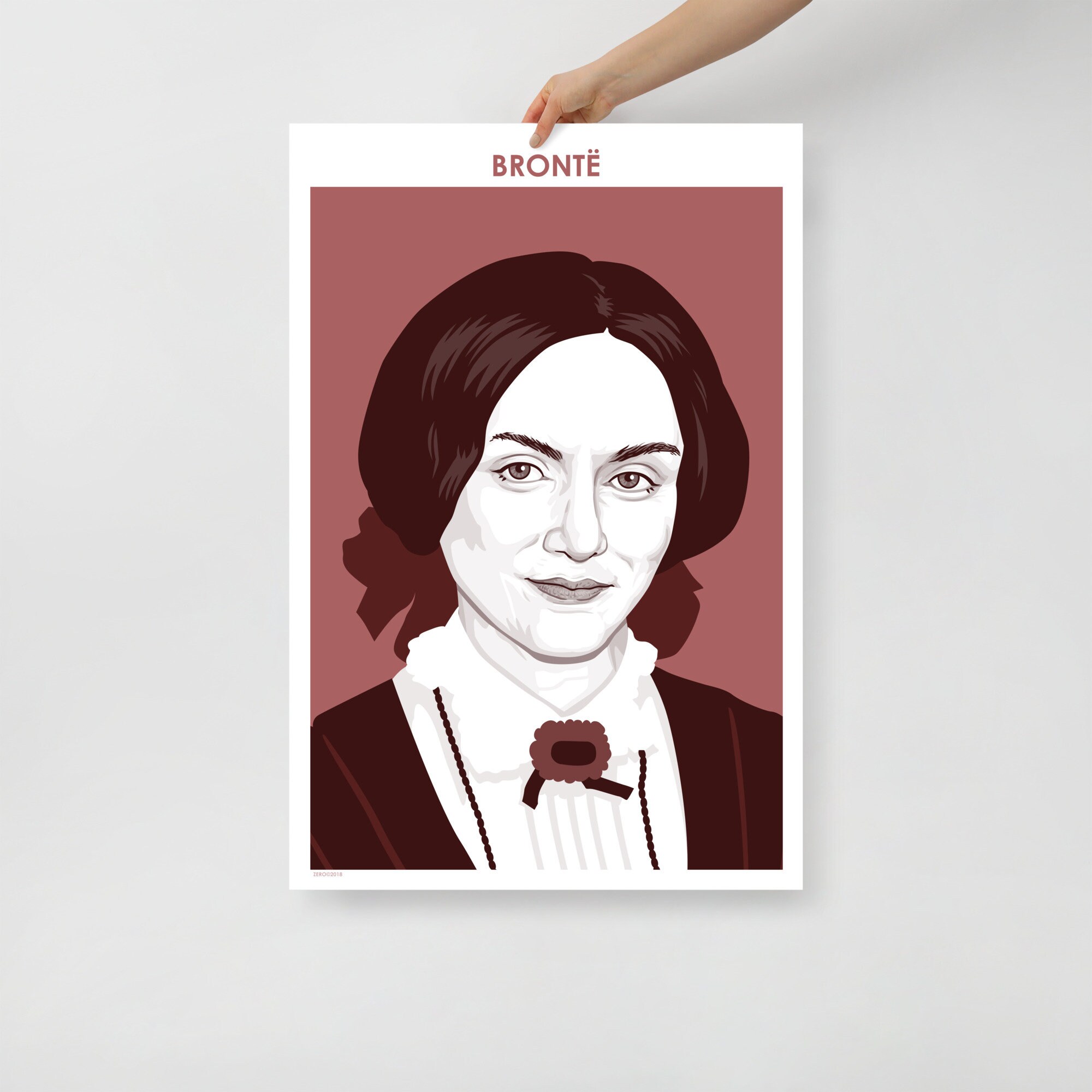 Charlotte Brontë Author Poster Literary Poster Writer - Etsy