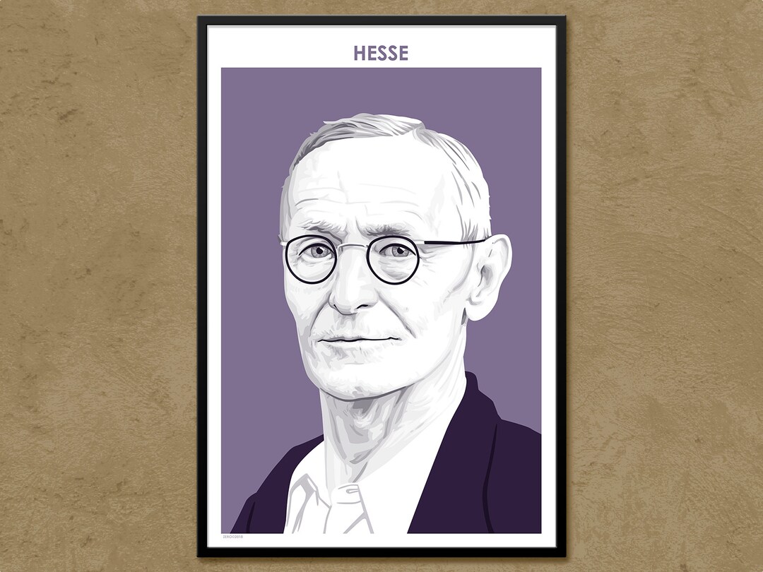 Hermann Hesse - Author Poster | Literary Poster | Writer Gift | Teacher ...