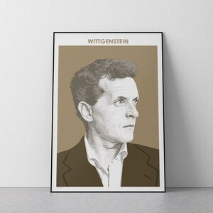 Ludwig Wittgenstein - Philosopher Poster | Author Poster | Teacher Gift ...