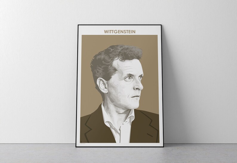 Ludwig Wittgenstein - Philosopher Poster | Author Poster | Teacher Gift ...