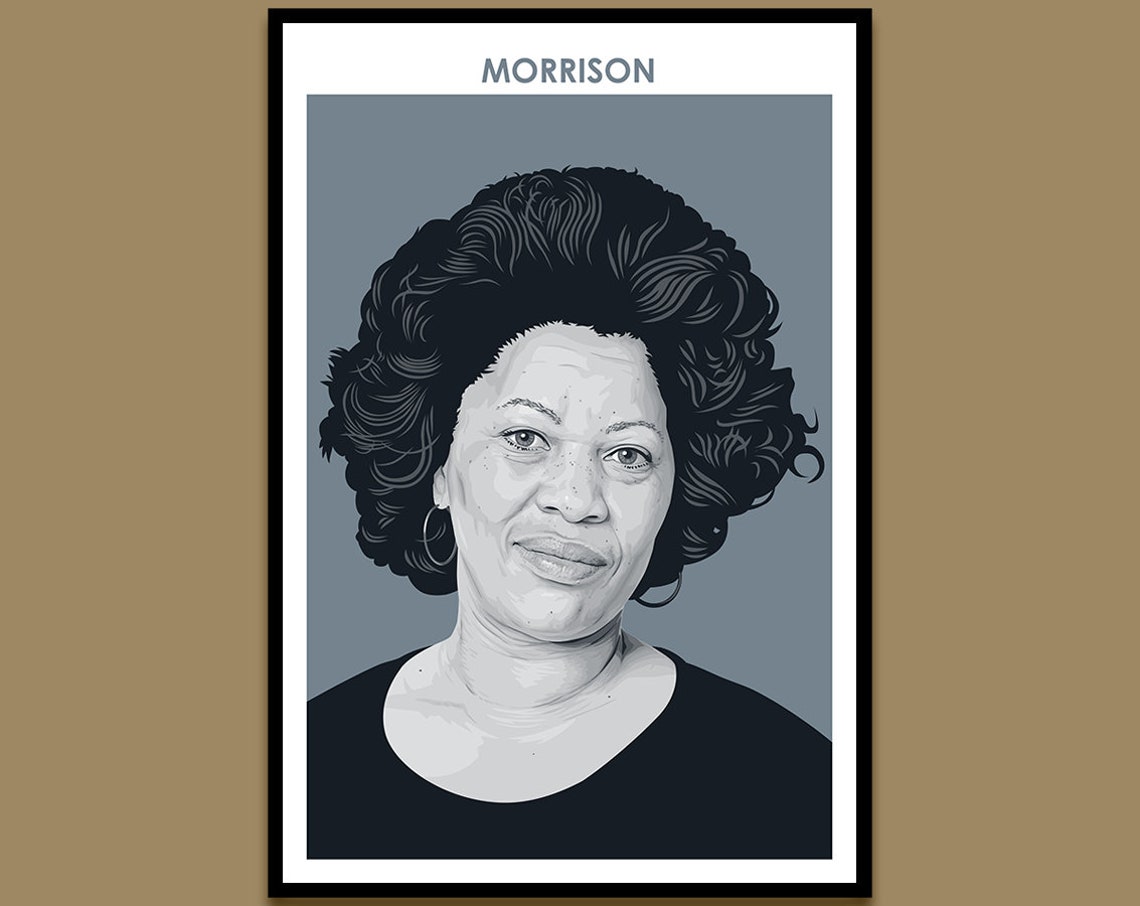 Toni Morrison Author Poster Literary Poster Writer Gift | Etsy