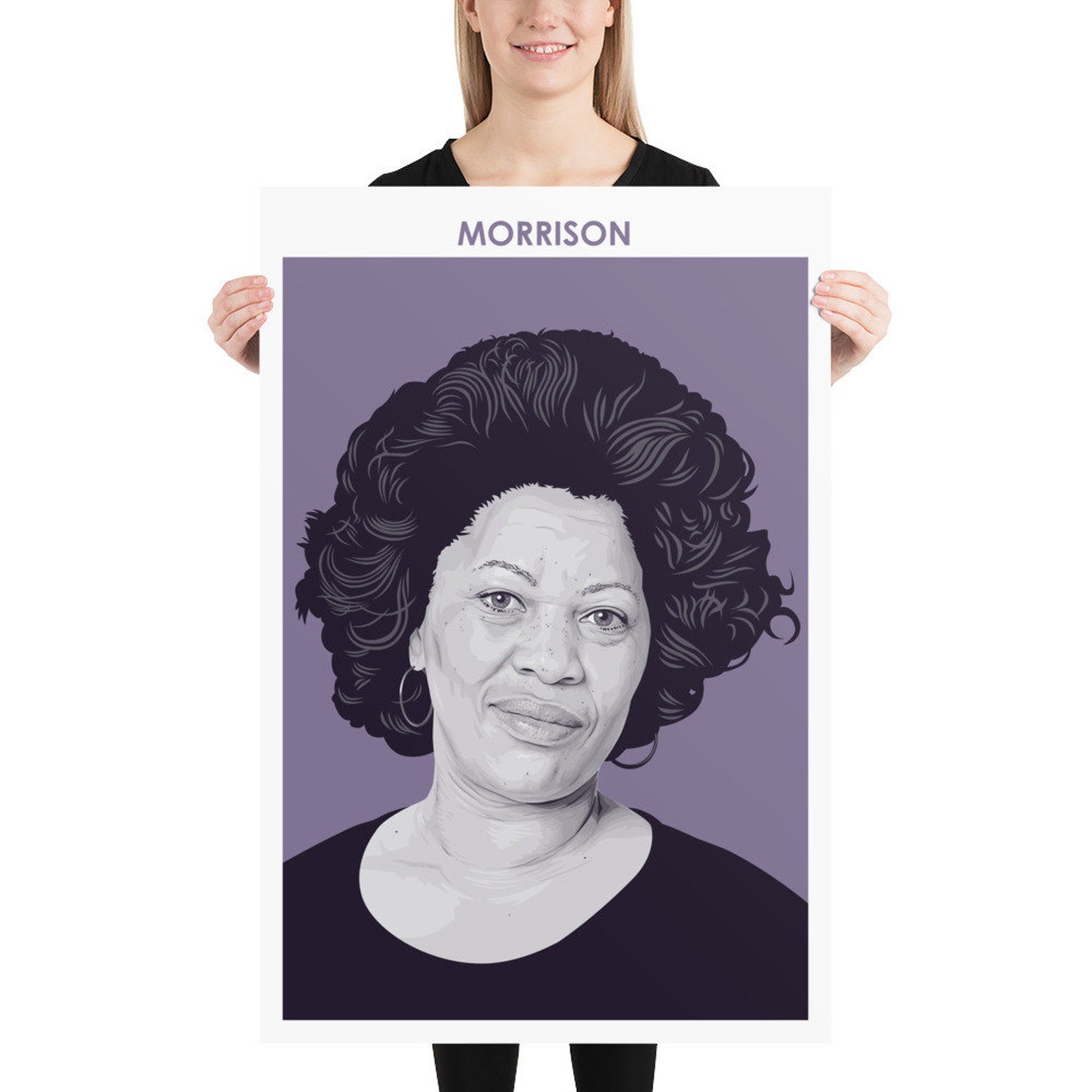 Toni Morrison Author Poster Literary Poster Writer Gift | Etsy