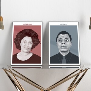 Toni Morrison Author Poster Literary Poster Writer Gift | Etsy
