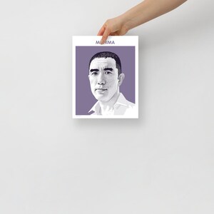 Yukio Mishima - Author Poster | Literary Poster | Writer Gift | Teacher ...