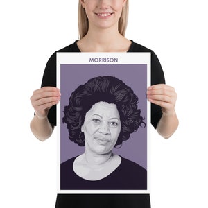 Toni Morrison Author Poster Literary Poster Writer Gift | Etsy