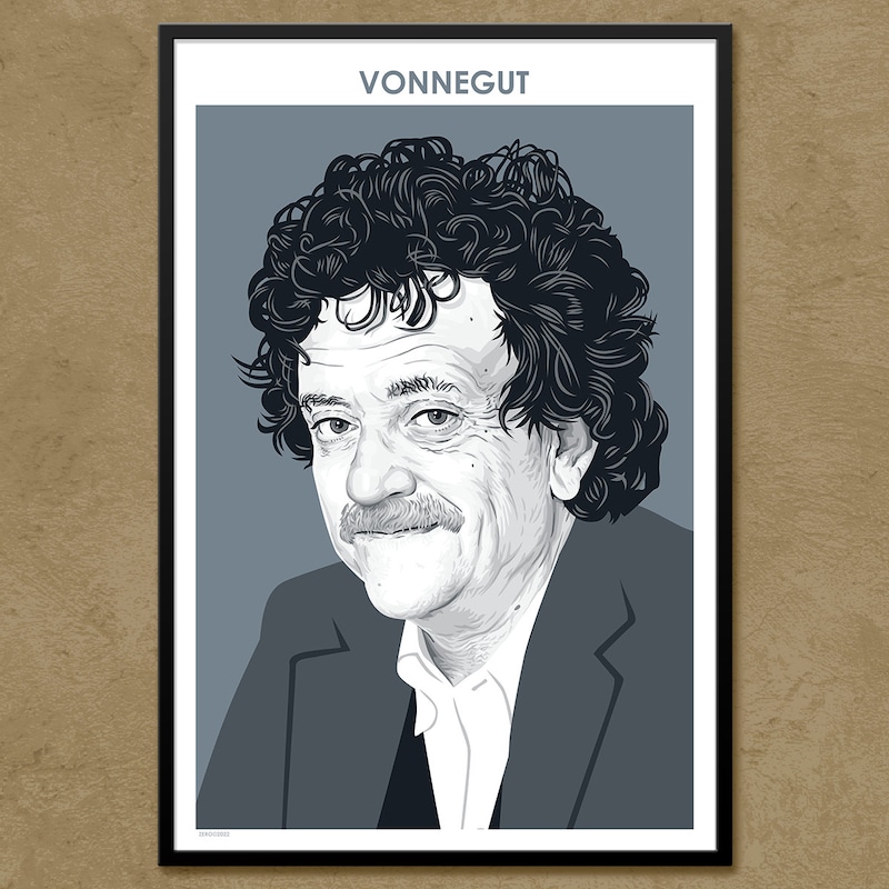 Kurt Vonnegut Poster - Etsy