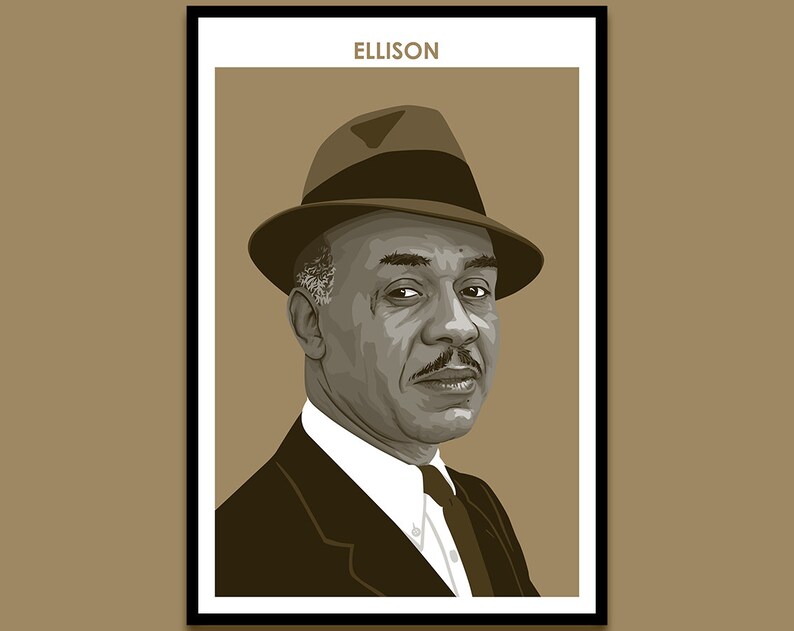 Ralph Ellison Author Poster Literary Poster Writer Gift | Etsy