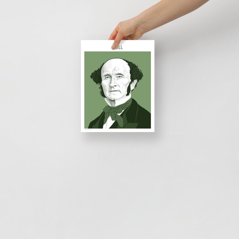John Stuart Mill - Philosopher Poster | Author Poster | Teacher Gift ...