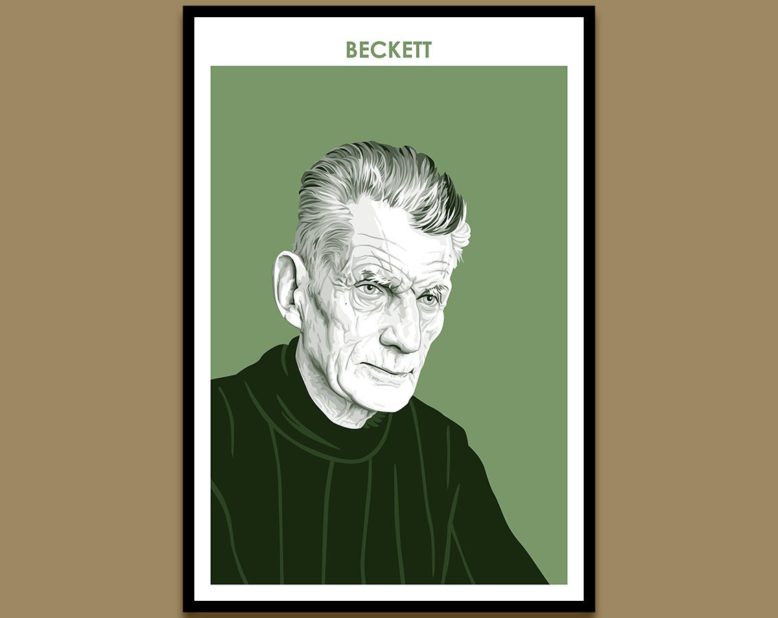 Samuel Beckett Author Poster Literary Poster Writer Gift | Etsy