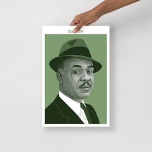 Ralph Ellison - Author Poster | Literary Poster | Writer Gift | Teacher ...