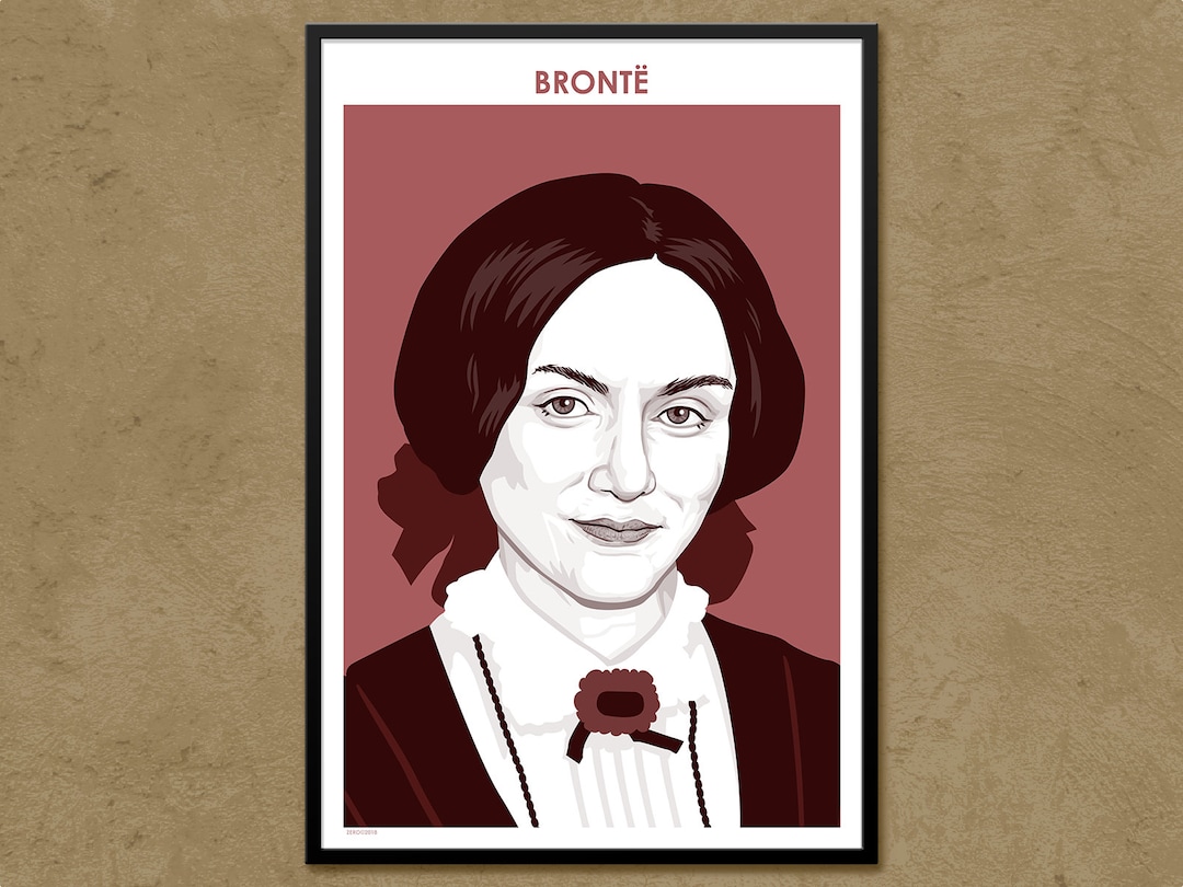 Charlotte Brontë - Author Poster | Literary Poster | Writer Gift ...
