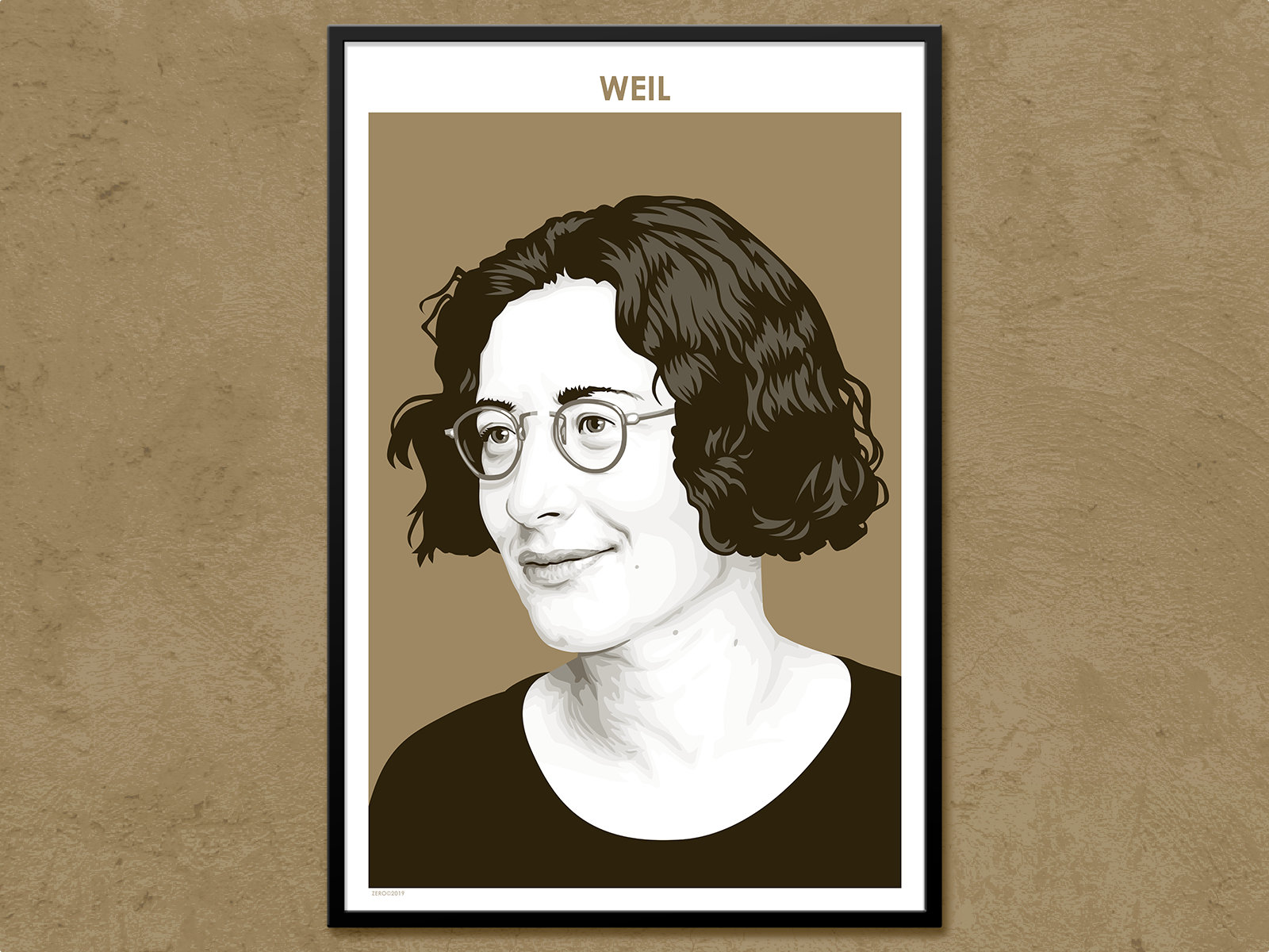 Simone Weil - Author Poster | Philosopher Poster | Philosophy Gift ...