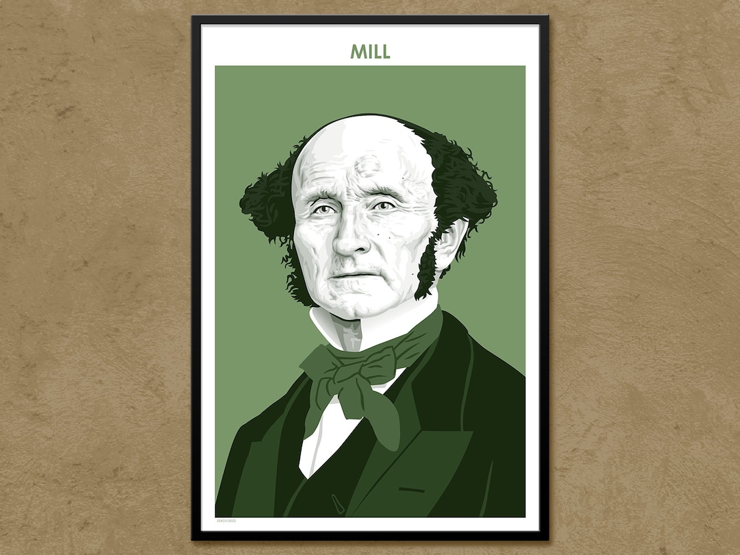 John Stuart Mill - Philosopher Poster | Author Poster | Teacher Gift ...