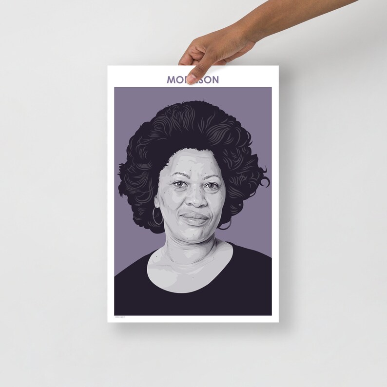 Toni Morrison Author Poster Literary Poster Writer Gift - Etsy