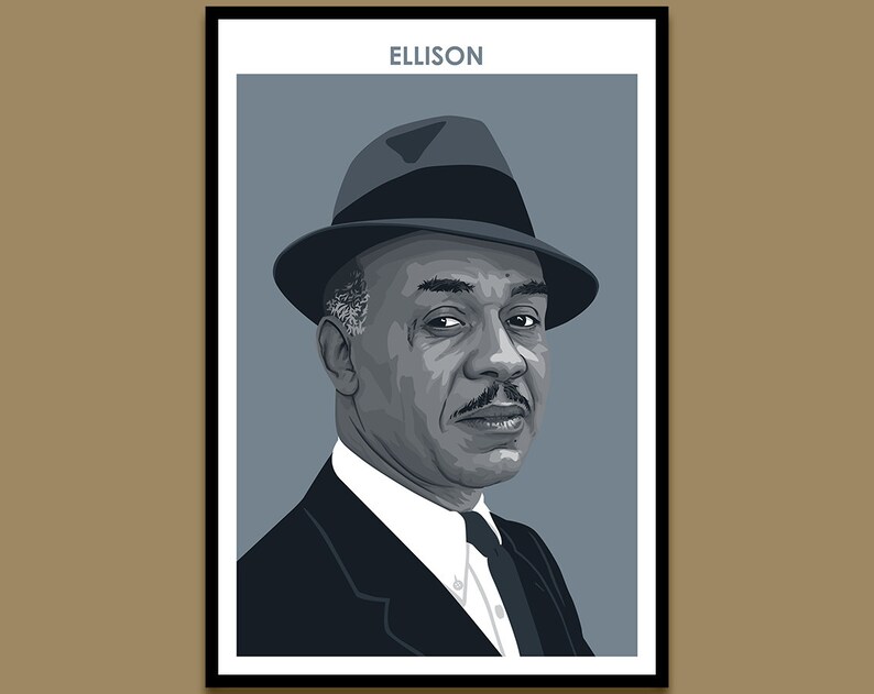 Ralph Ellison Author Poster Literary Poster Writer Gift | Etsy